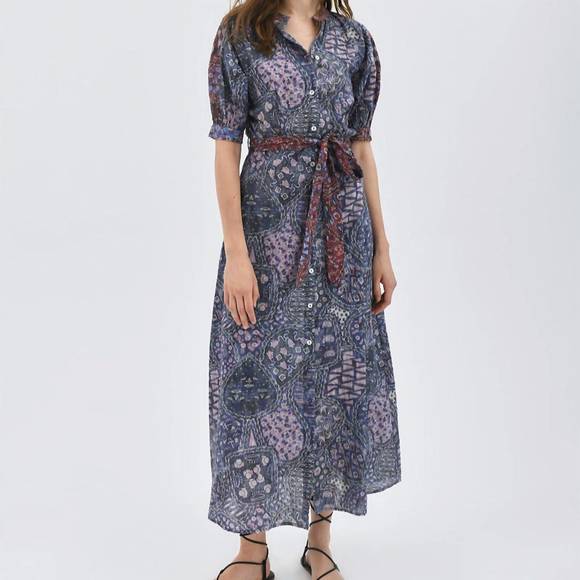 Chufy | Dresses | New Chufy Bes Organic Maxi Dress In Cario Sapphire ...